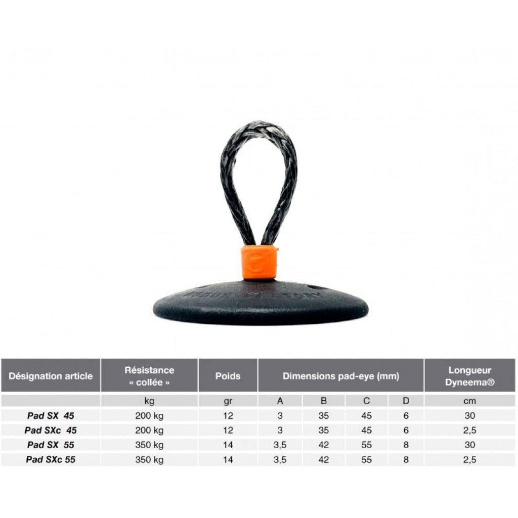 Nodus Padeye Pad-SX Textile Adjustable – Rigging Shoppe