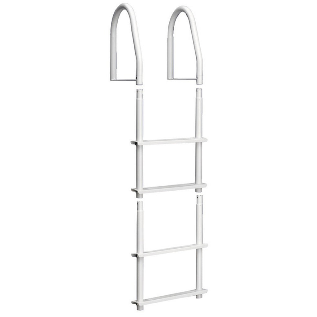 Galvalume Fixed Bright White 4-Step Ladder – Rigging Shoppe