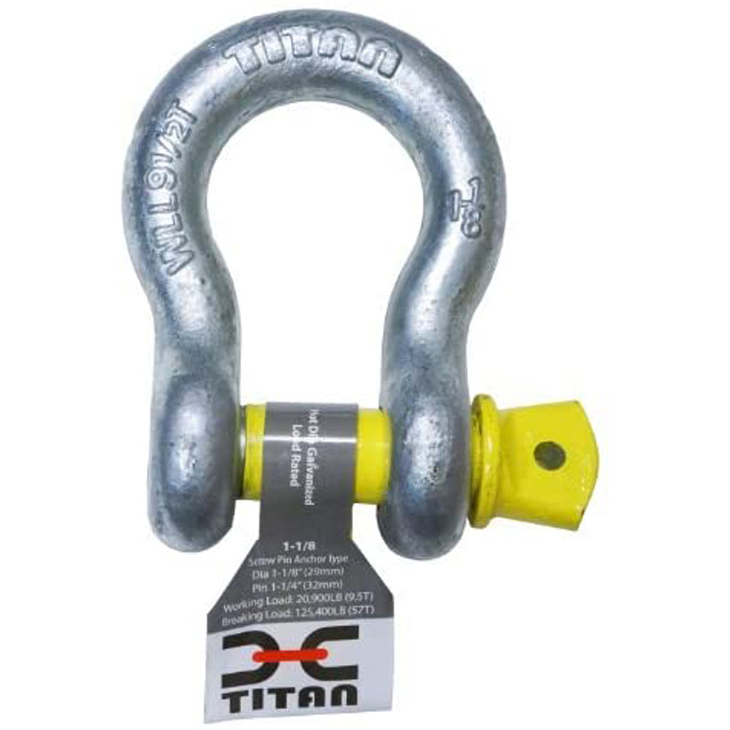 Titan Galvanized Shackle - 5/8" SWL 3250kg – Rigging Shoppe