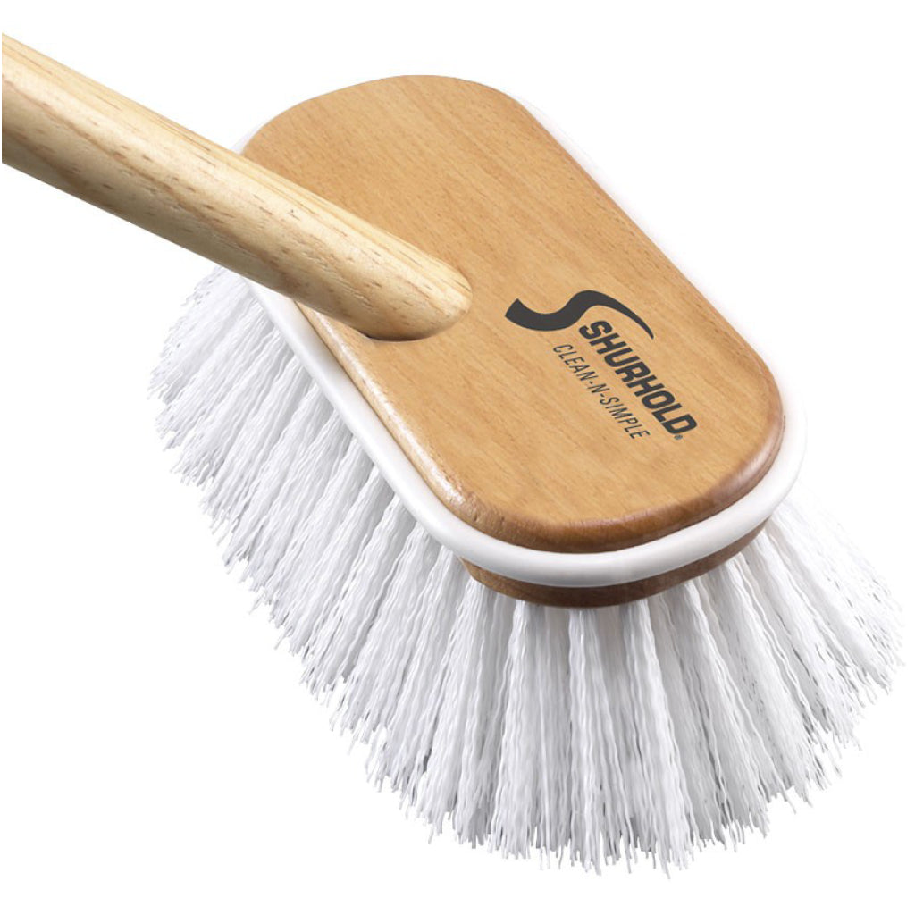 Shurhold Deck Brush with Handle - Stiff 6" *FA* – Rigging Shoppe