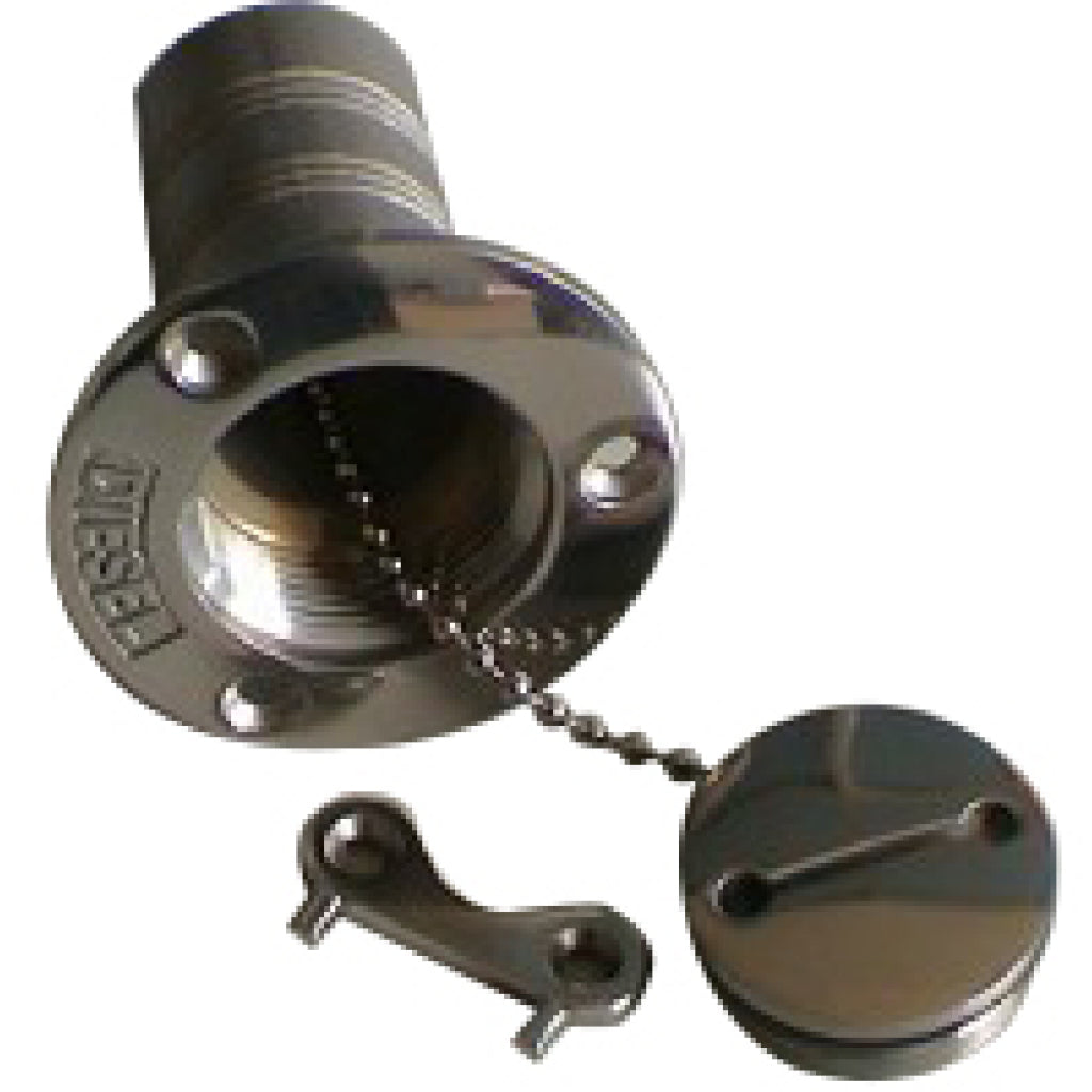 Stainless Steel Diesel Deck Plate - 1-1/2" Barb – Rigging Shoppe