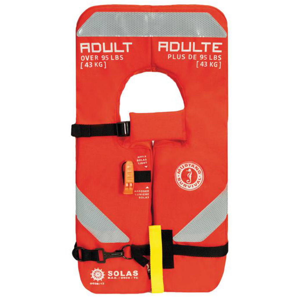 Mustang Adult Solas Lifejacket TC & USGC – Rigging Shoppe